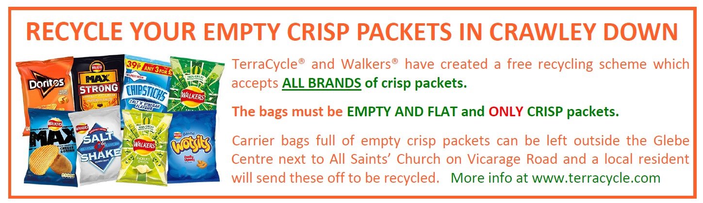 Recycle This Year’s Christmas Crisp Packets In Crawley Down - RH Uncovered