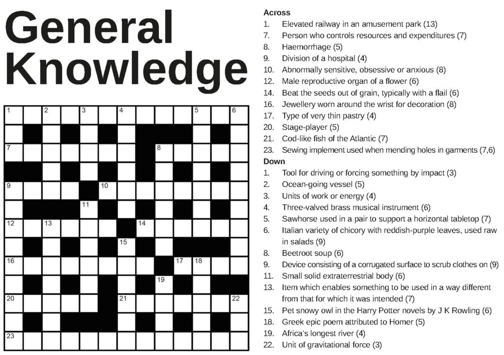 August Issue 2022 - Incorrect Crossword Puzzle - RH Uncovered